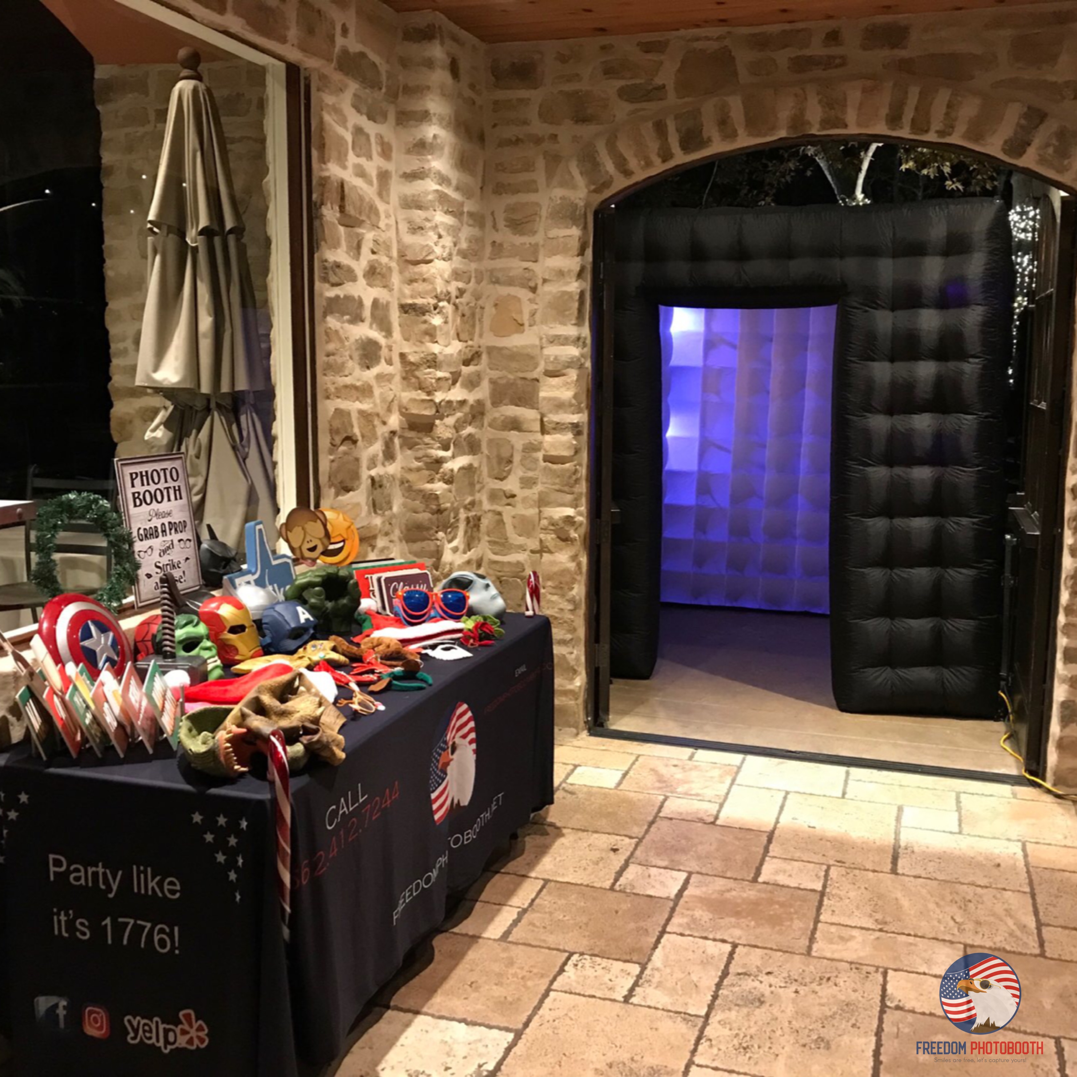 LED Inflatable Cube – Freedom Photobooth